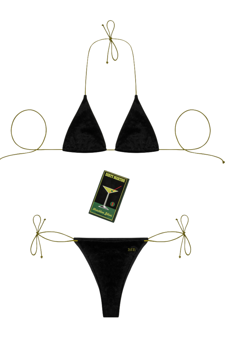 Dirty Martini Velvet Micro String Bikini – MATCHBOX BIKINI